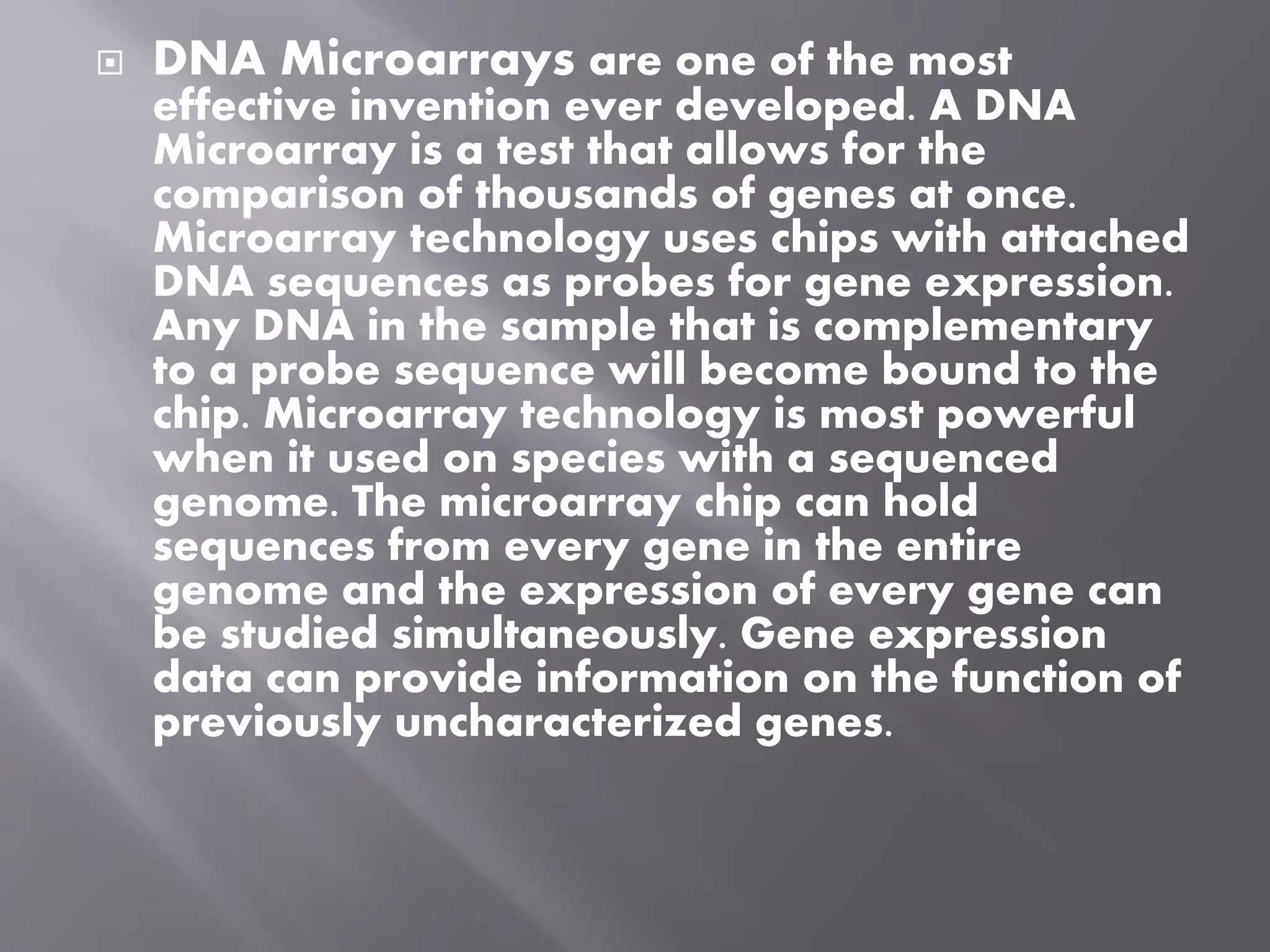 DNA MICROARRAY | PPTX