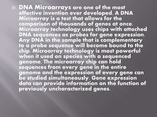 DNA MICROARRAY | PPTX