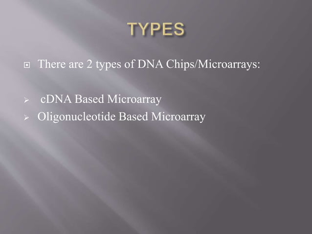 DNA MICROARRAY | PPTX | Genetics | Science