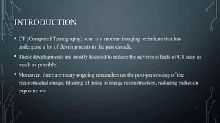 Recent Avancement of CT Scan | PPTX