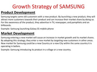 Growth strategy of Samsung | PPTX