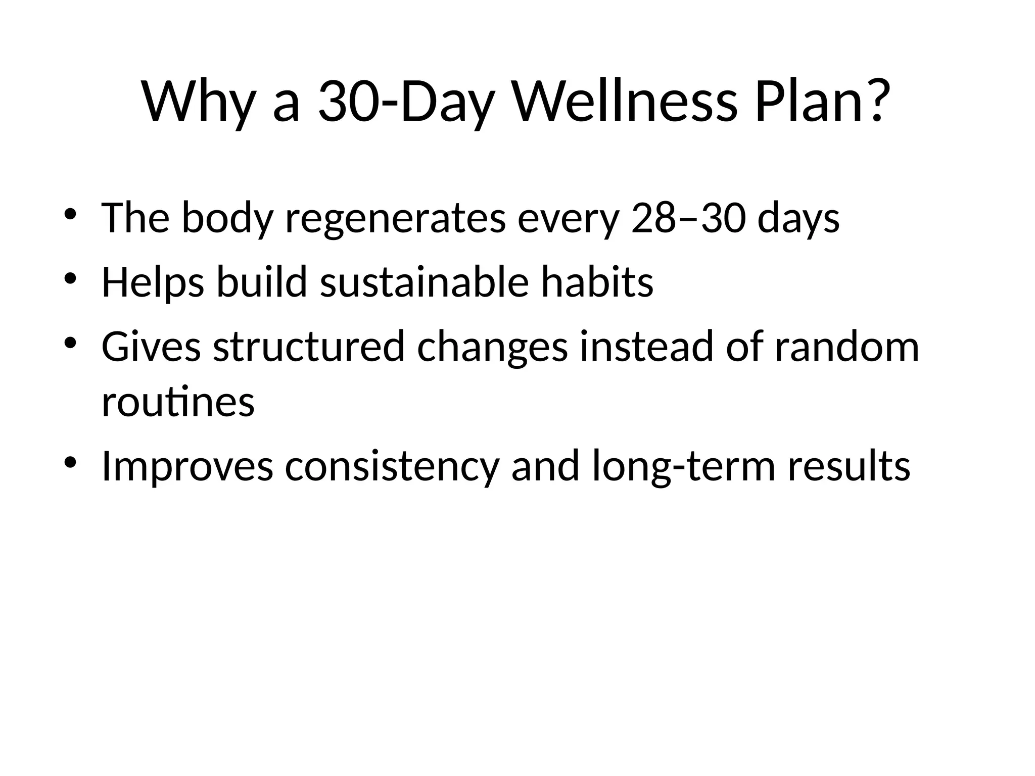 Amit Kakkar Healthyway 30-Day Wellness Transformation Plan | PPTX