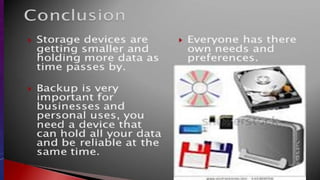 Presentation on storage devices (Computer Application) | PDF | Data Storage and Warehousing ...