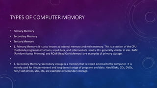 Presentation on storage devices (Computer Application) | PPT