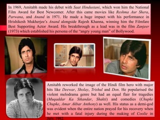 Amitabh bachchan biography | PPTX