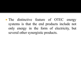ocean thermal energy conversion | PPT