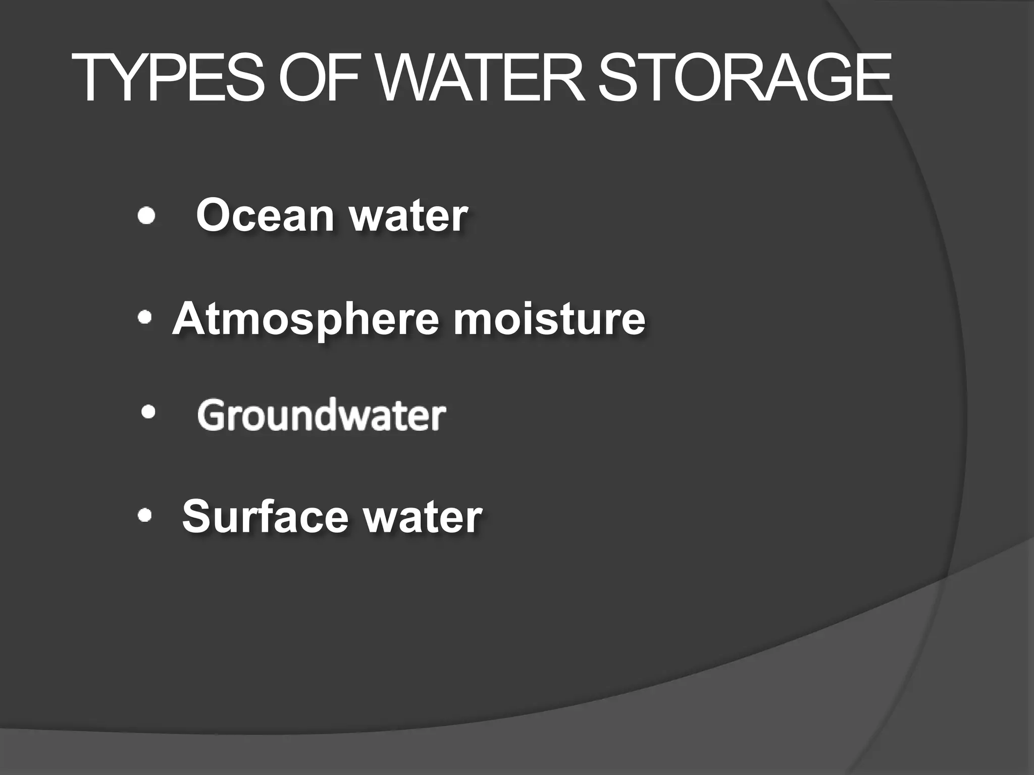water storage ppt | PPTX