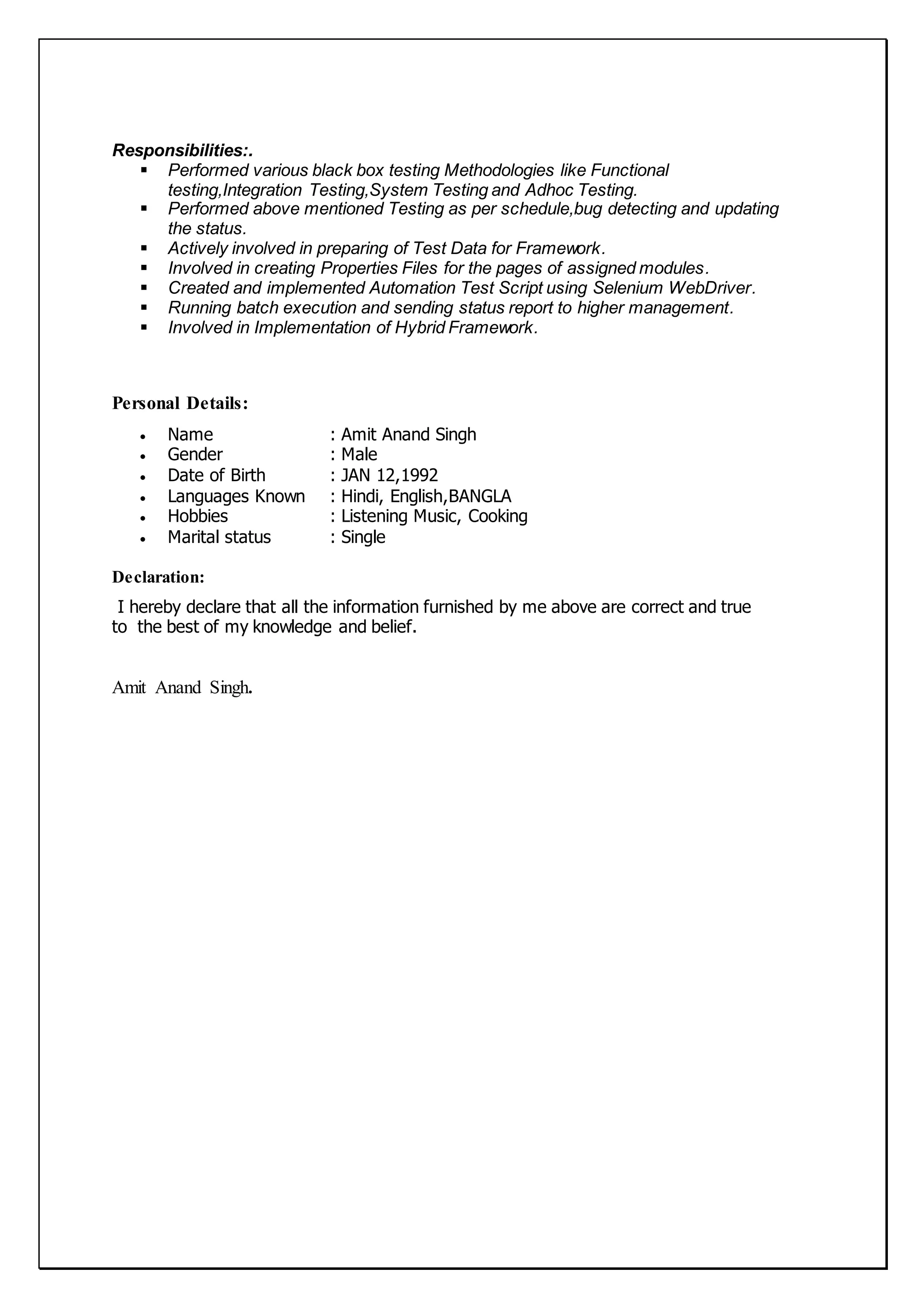 Amit_Testing_Selenium_2.5years_resume | PDF