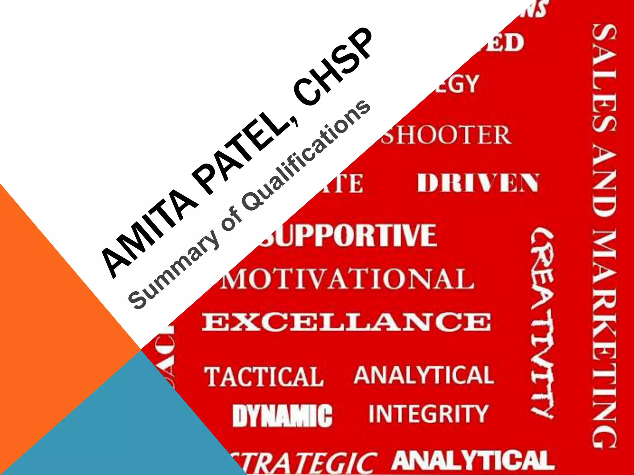 Amita Patel, | PPT