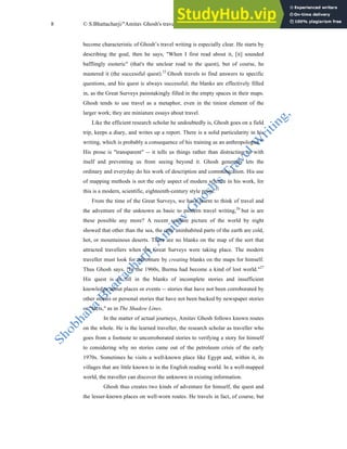 Amitav Ghosh S Travel Writing | PDF