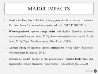 Ecological Impacts of climate change on Apex predators | PPTX