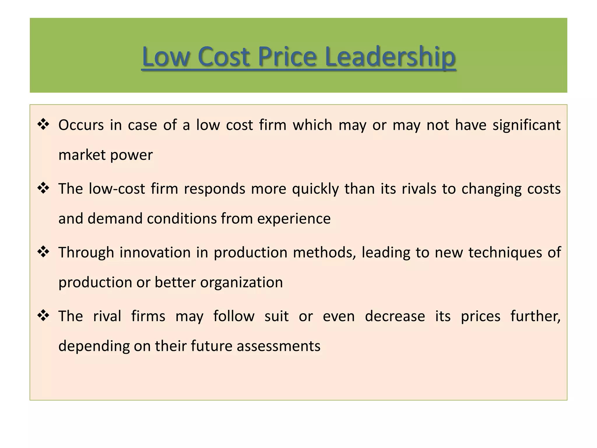Price Leadership Model | PPTX