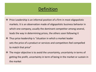 Price Leadership Model | PPTX