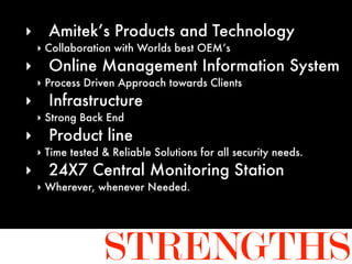 Amitek company profile | PDF | Home Security | Home & Garden