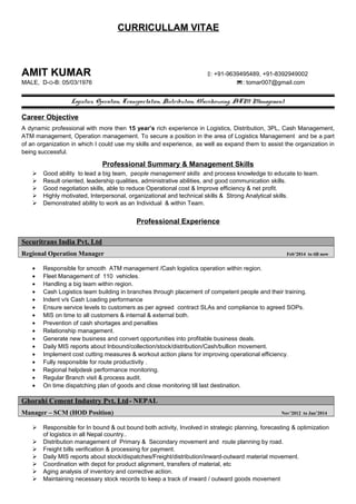 Amit NEW CV | DOC