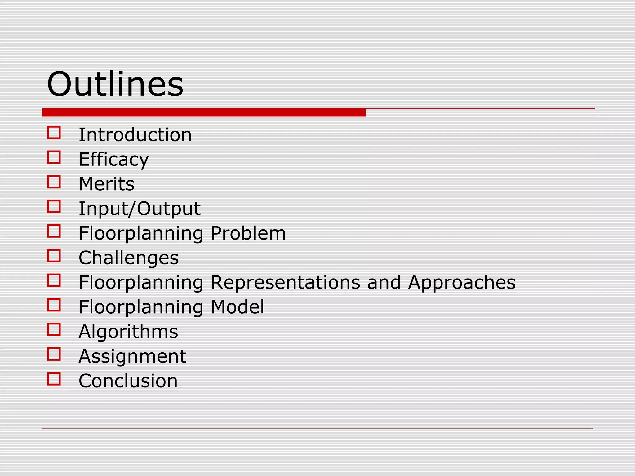 floor planning | PPT