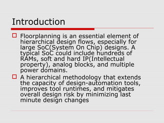 floor planning | PPT