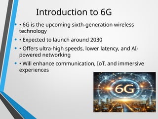 6G network technical seminar presentation.pptx