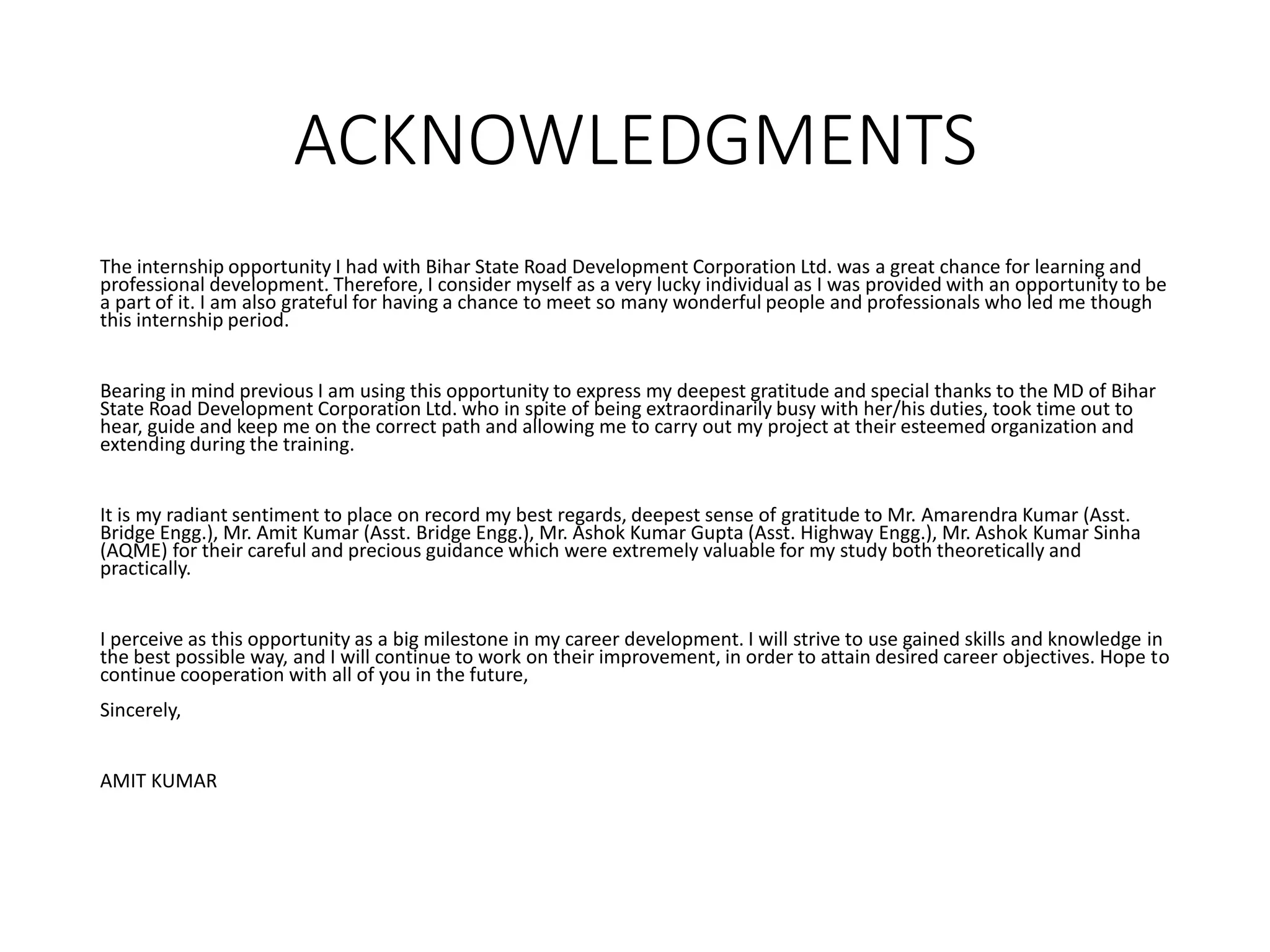 Training project report BSRDCL by Amit Kumar | PPTX