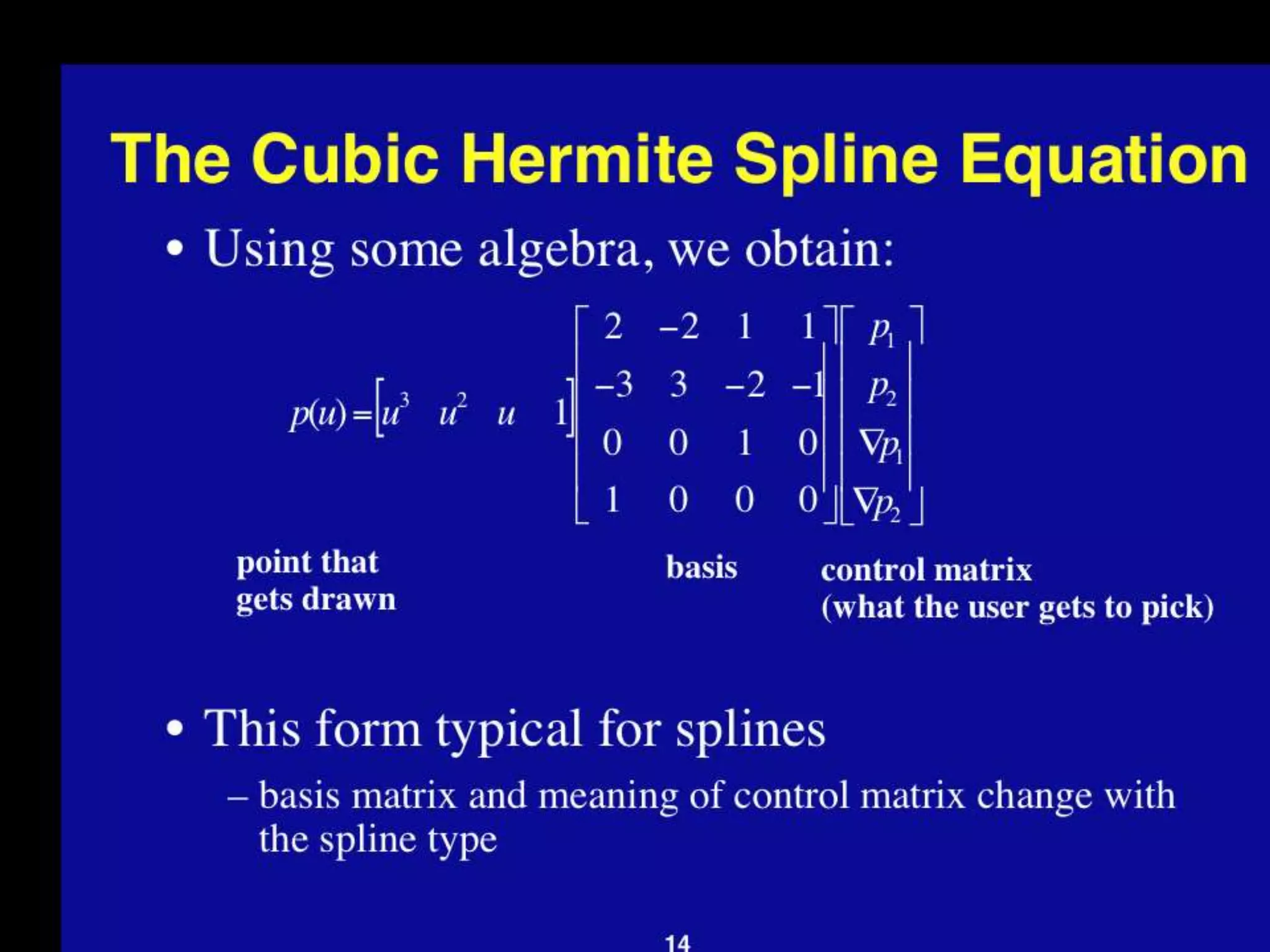 hermite cubic spline curve | PPTX