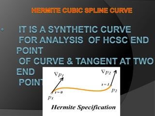hermite cubic spline curve | PPTX