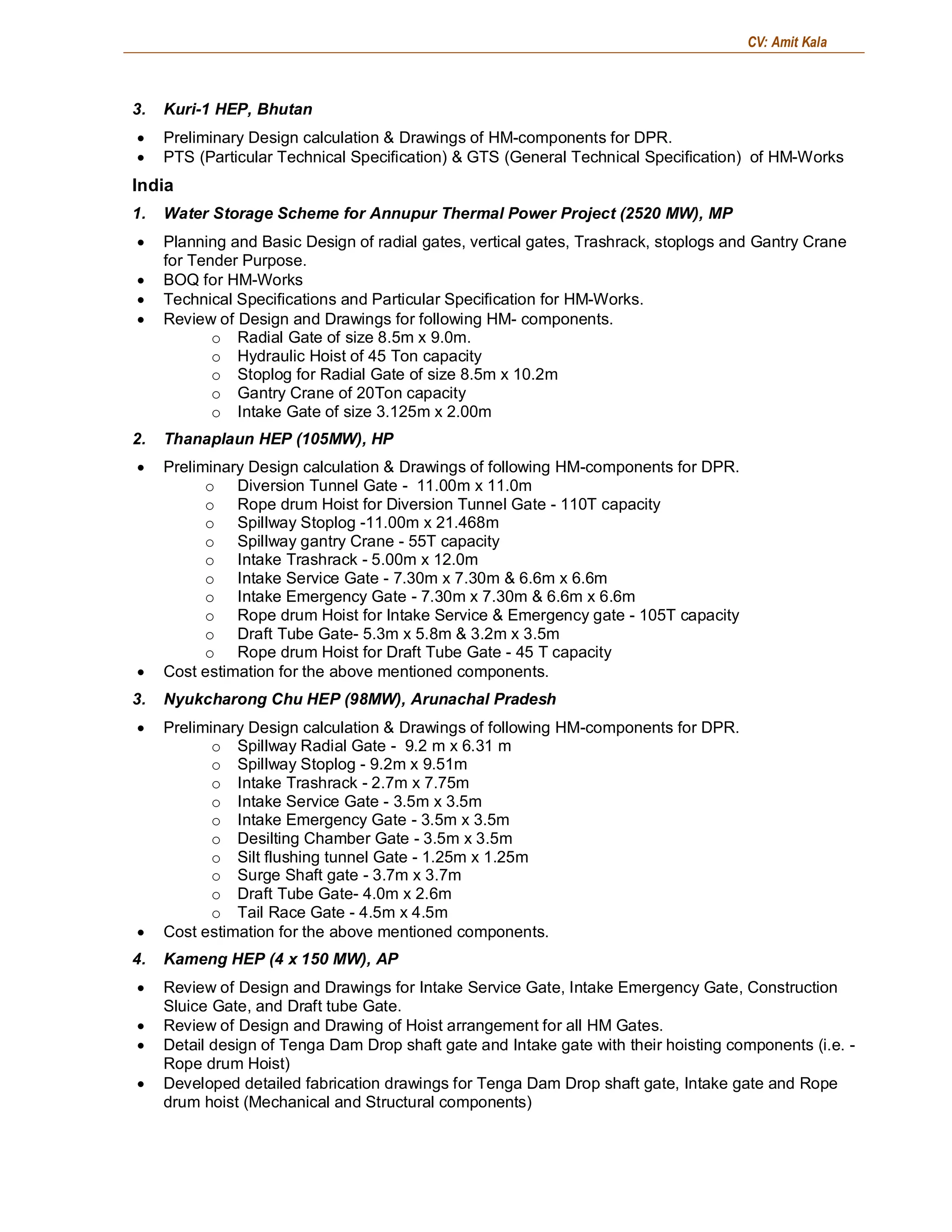 Amit kala (Hydro Mechanical Professional Engineer) | PDF