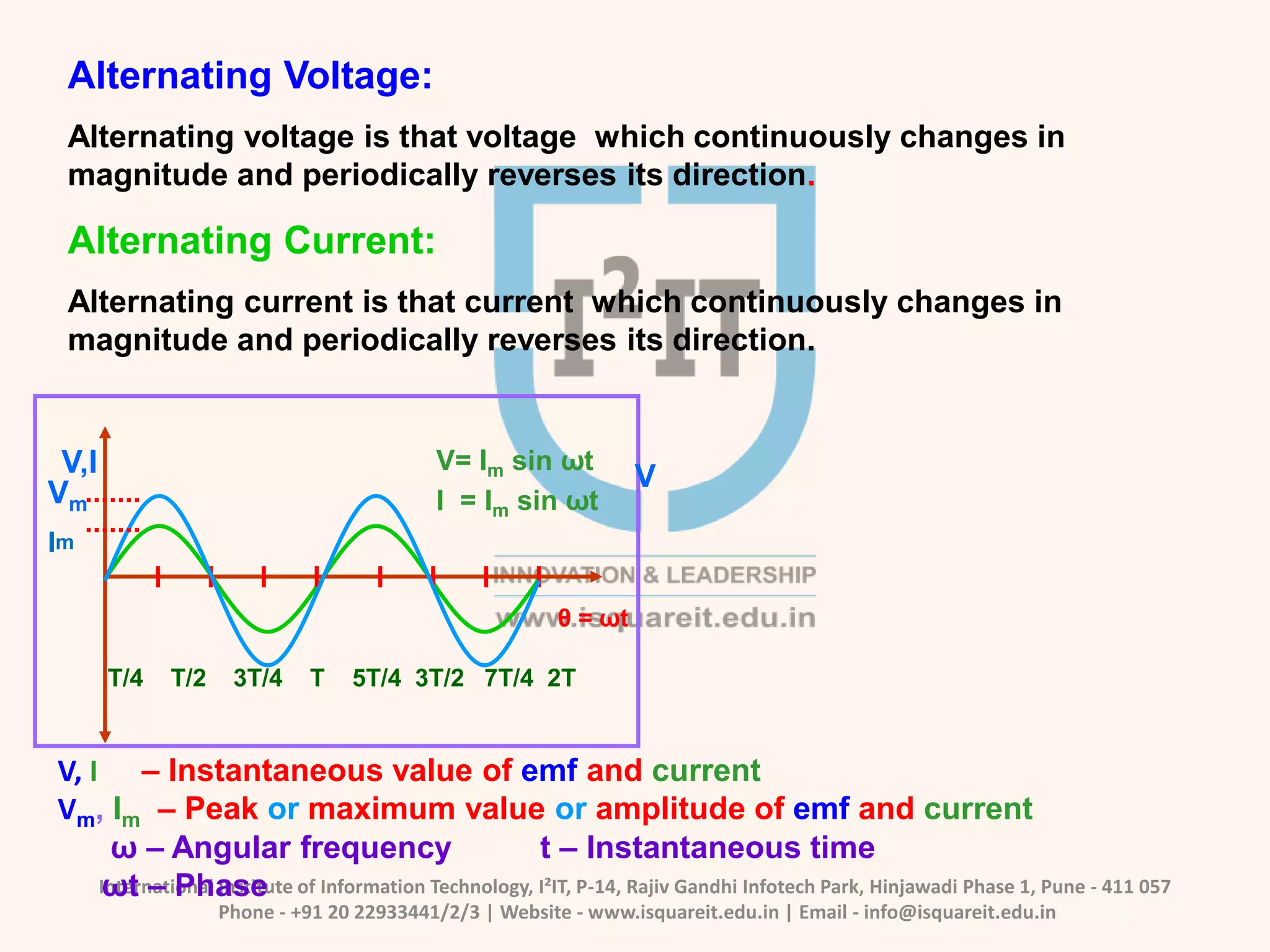 AC Fundamental & Single Phase AC Circuit | PPT