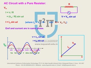 AC Fundamental & Single Phase AC Circuit | PPTX
