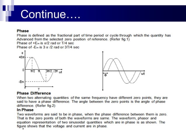 Introduction to Single-Phase AC Circuit | PPTX | Physics | Science