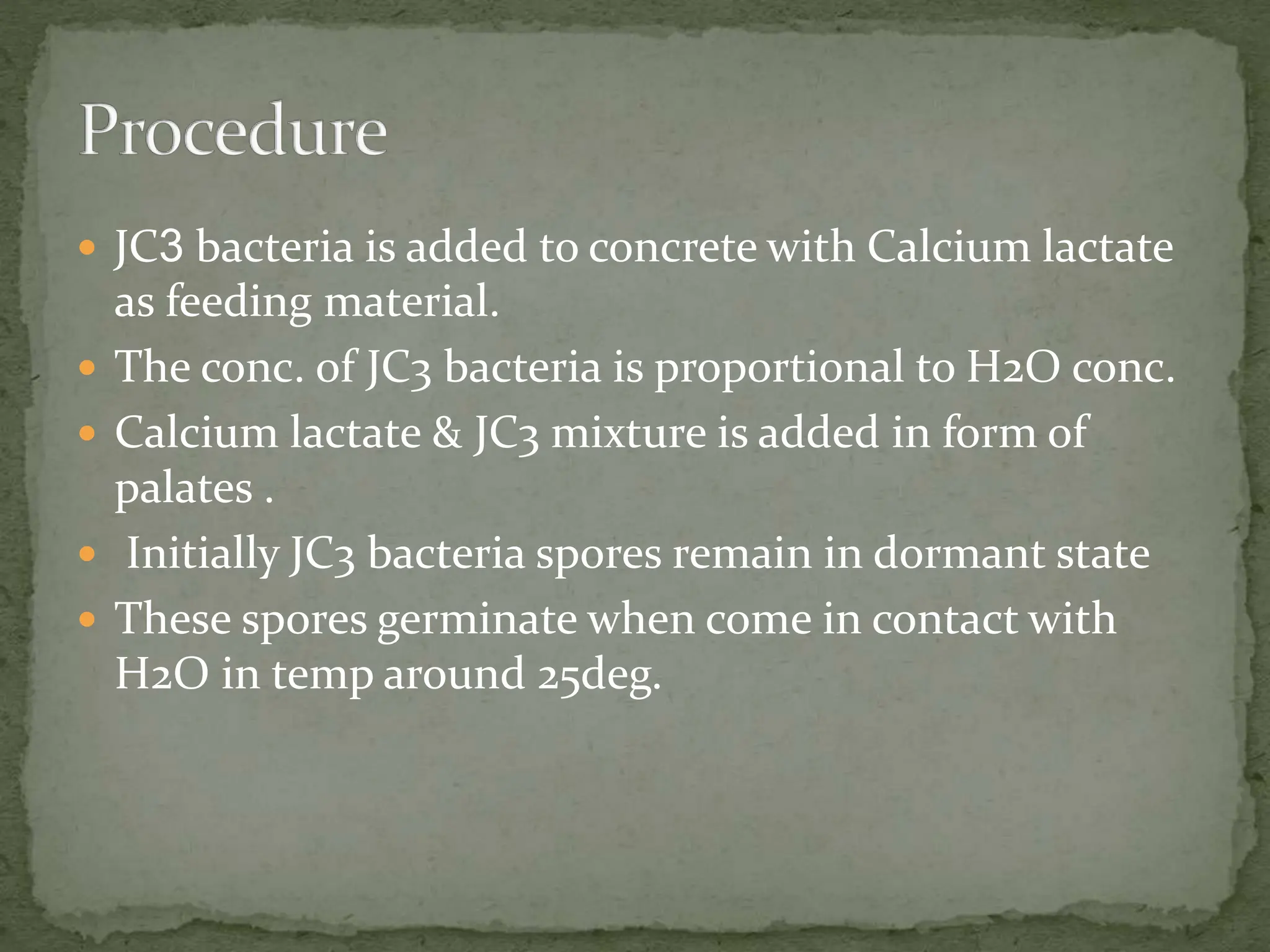 self healing concrete (based on a bio concrete) | PPTX