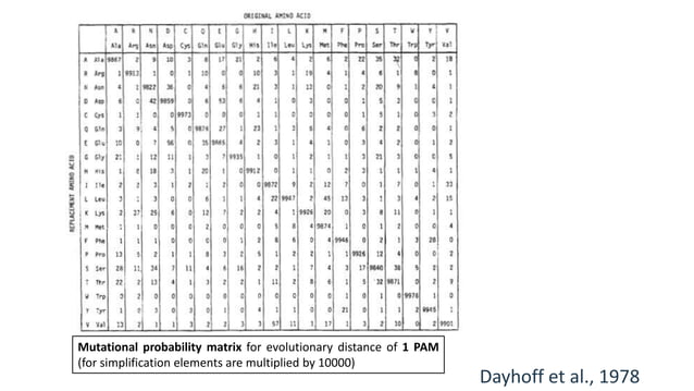 PAM : Point Accepted Mutation | PPTX