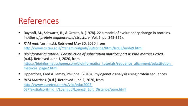 PAM : Point Accepted Mutation | PPTX