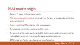 PAM : Point Accepted Mutation | PPTX