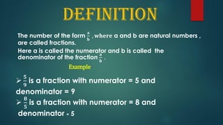 fractions and fractional | PPT