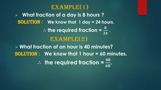 fractions and fractional | PPT