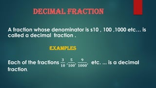 fractions and fractional | PPT