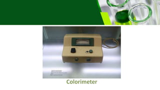 COLORIMETRIC METHOD | PPTX | Chemistry | Science