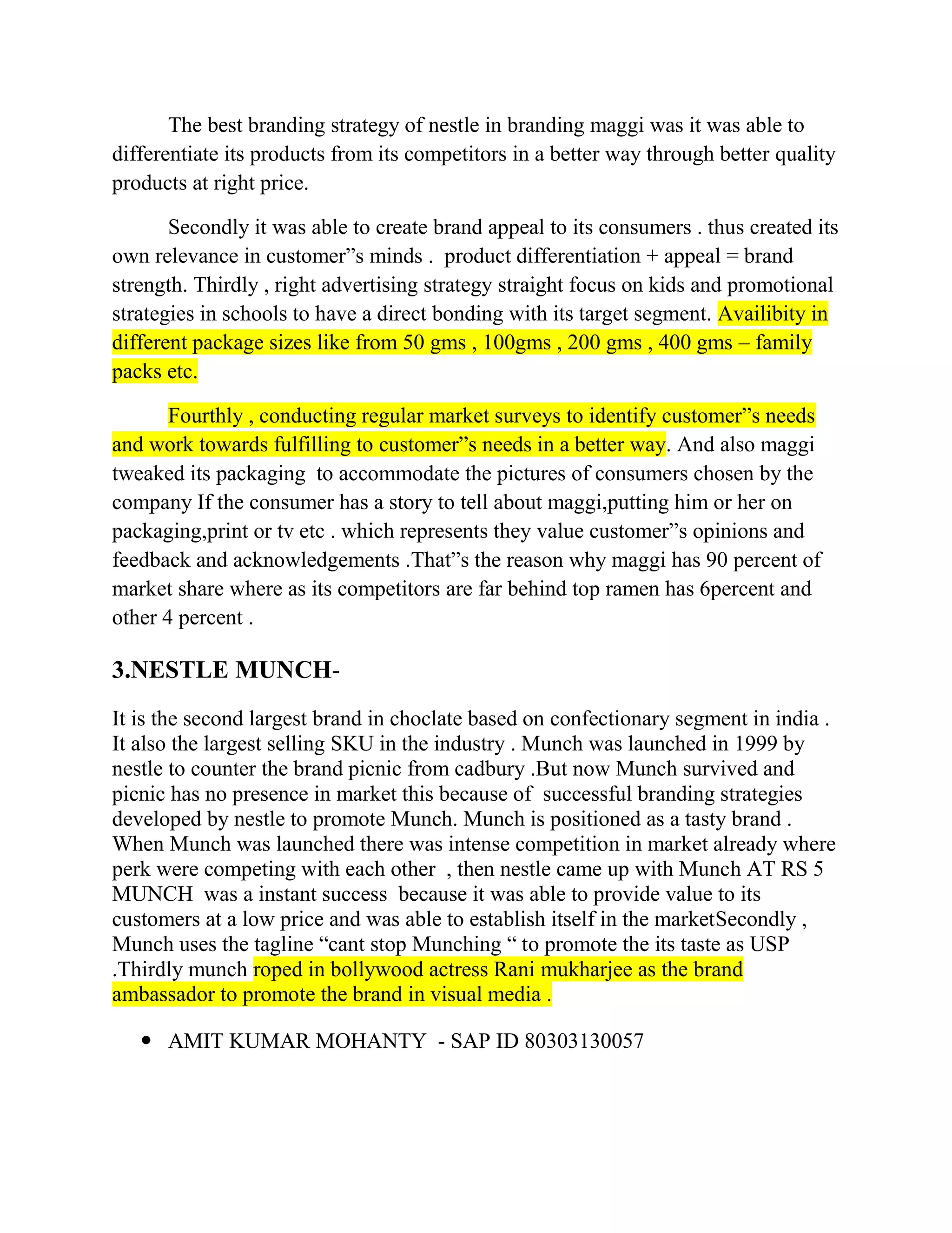 Amit mohanty nestle | DOCX