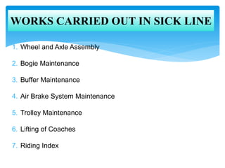 SUMMER TRAINING PPT On Coach Care Centre (SICK LINE) | PPTX | Auto Type ...