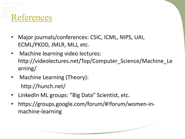 Machine Learning | PPT