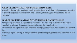 GRANULATION AND EQUIPMENTS DETAIL BY AMIT KUMAR | PPTX