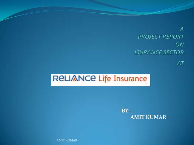 presentation- Reliance | PPTX | Life Insurance | Insurance