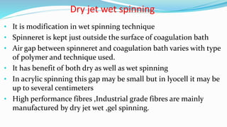 DRY JET WET, djw, textile, spinning technique | PPTX