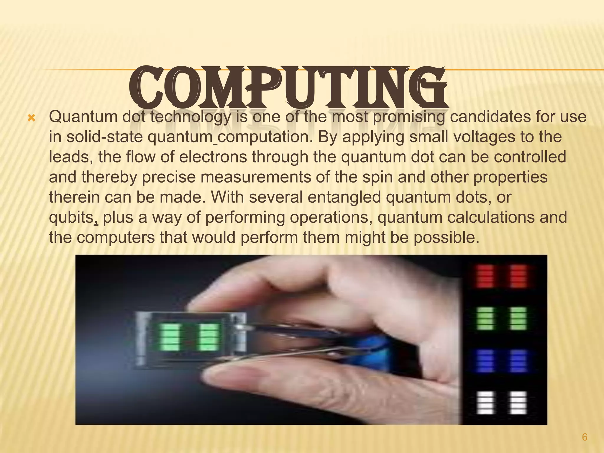 Quantum dots ppt | PPTX