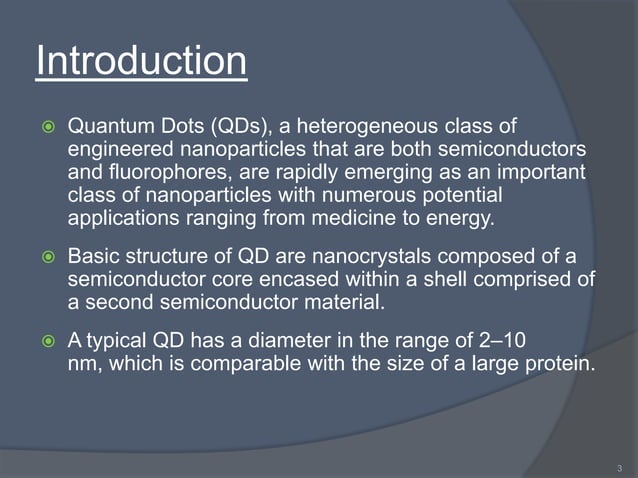 Quantum dots ppt | PPTX
