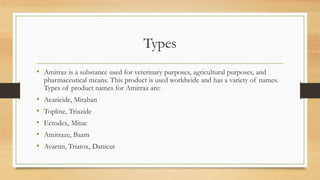 Amitraz Poisoning in animals due to regular usage.pptx