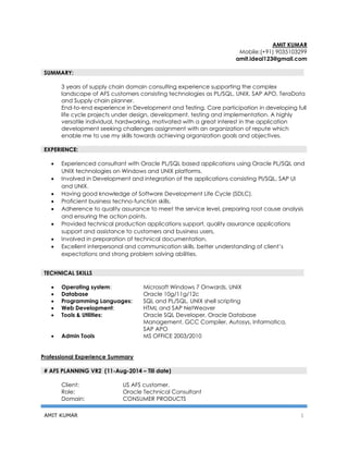 Amit resume | PDF