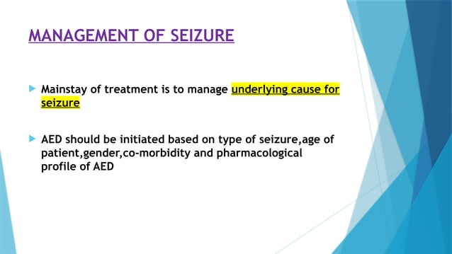 AMIT SEIZURE (1).pptx types of seizure and treatment | PPTX