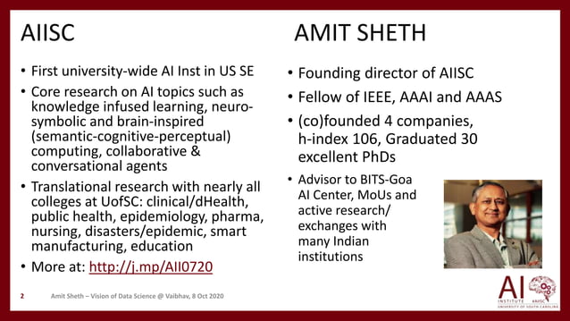 Data Science, Big Data and AI at AIISC | PPT