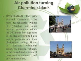 AIR POLLUTION AND ITS EFFECT ON THE STRUCTURE | PPTX